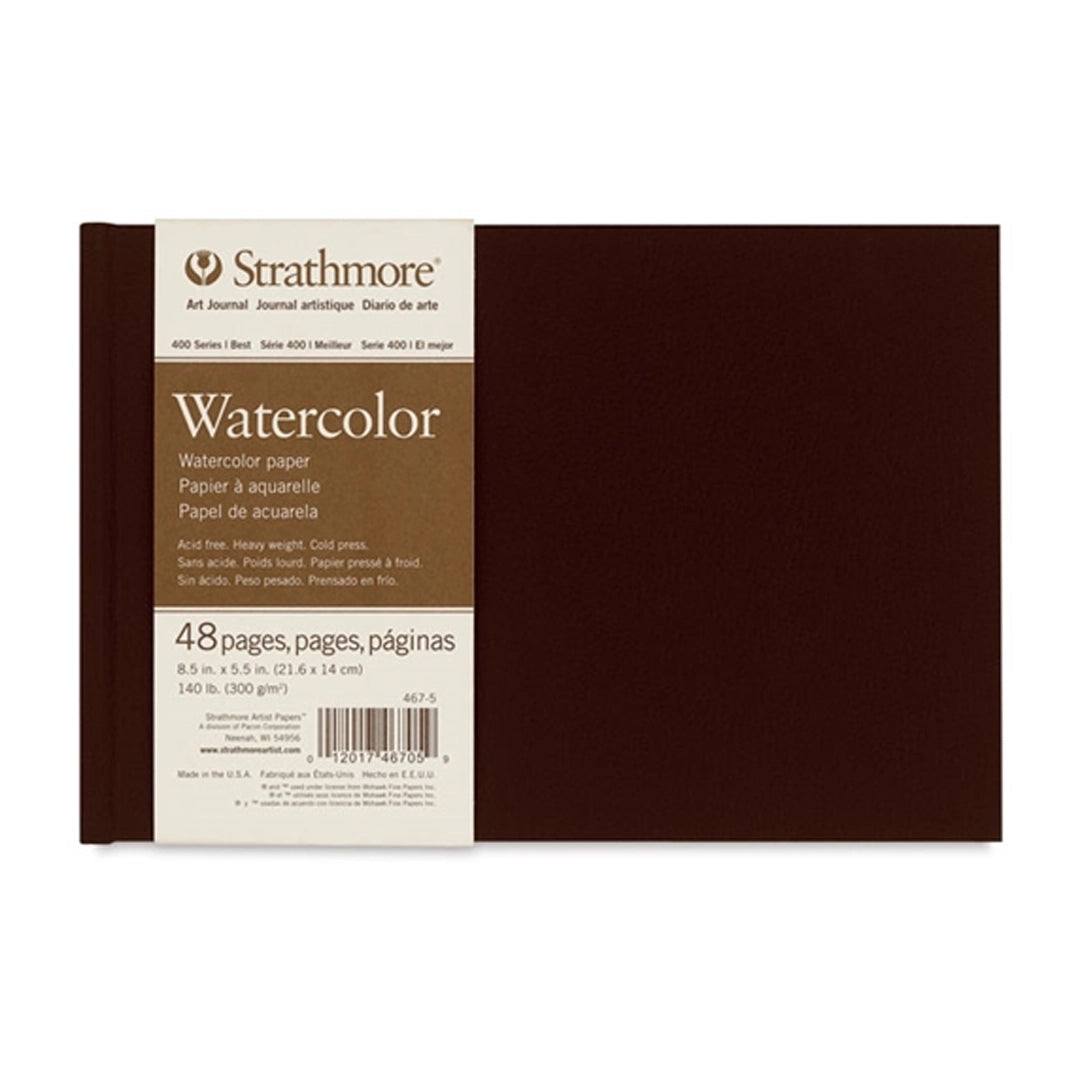 Strathmore 400 Series Watercolor eskizų albumas kietu viršeliu, 300 gs ...